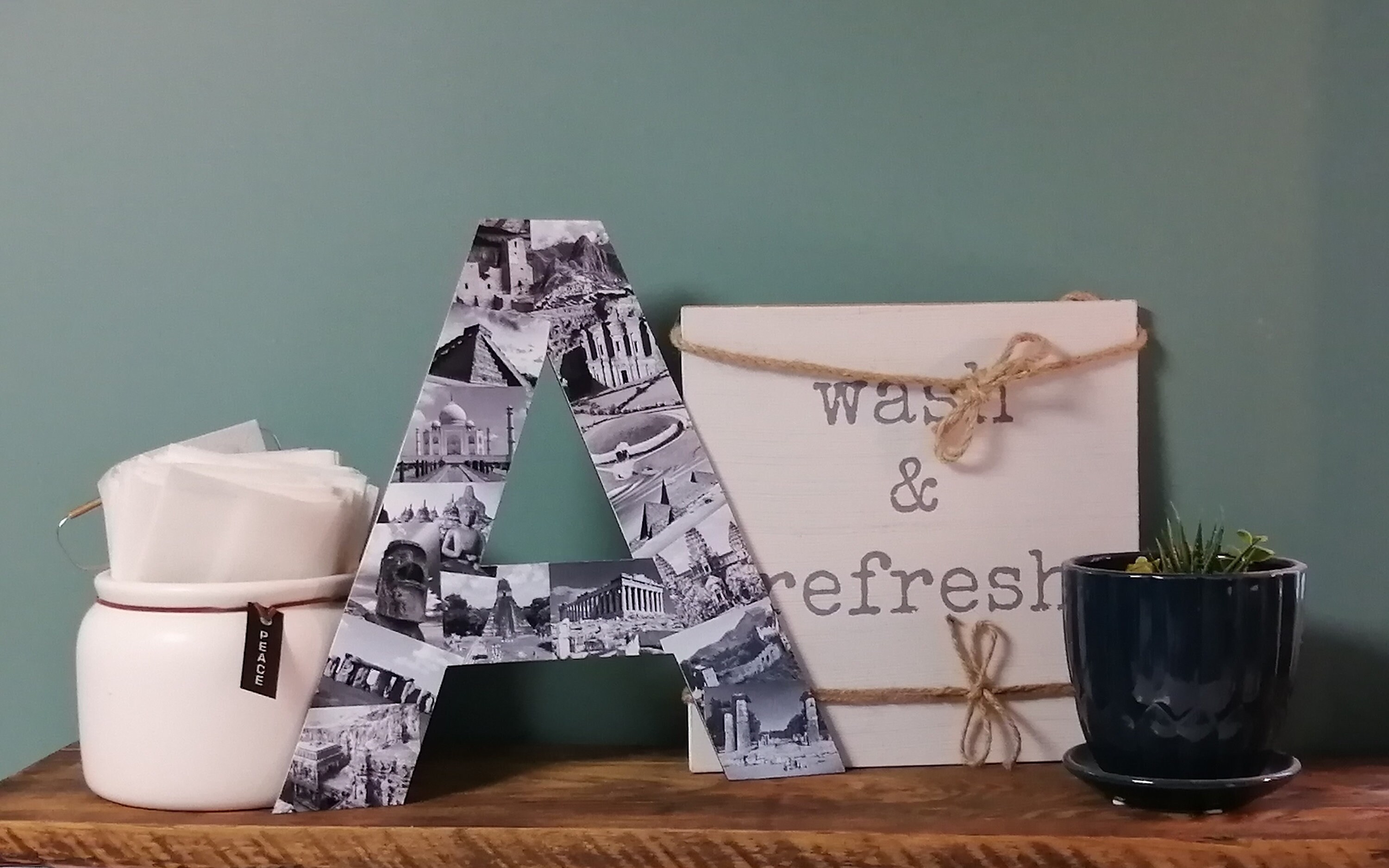 Personalized Photo Collage Letter, Photo Collage Letter, Photo Collage ...