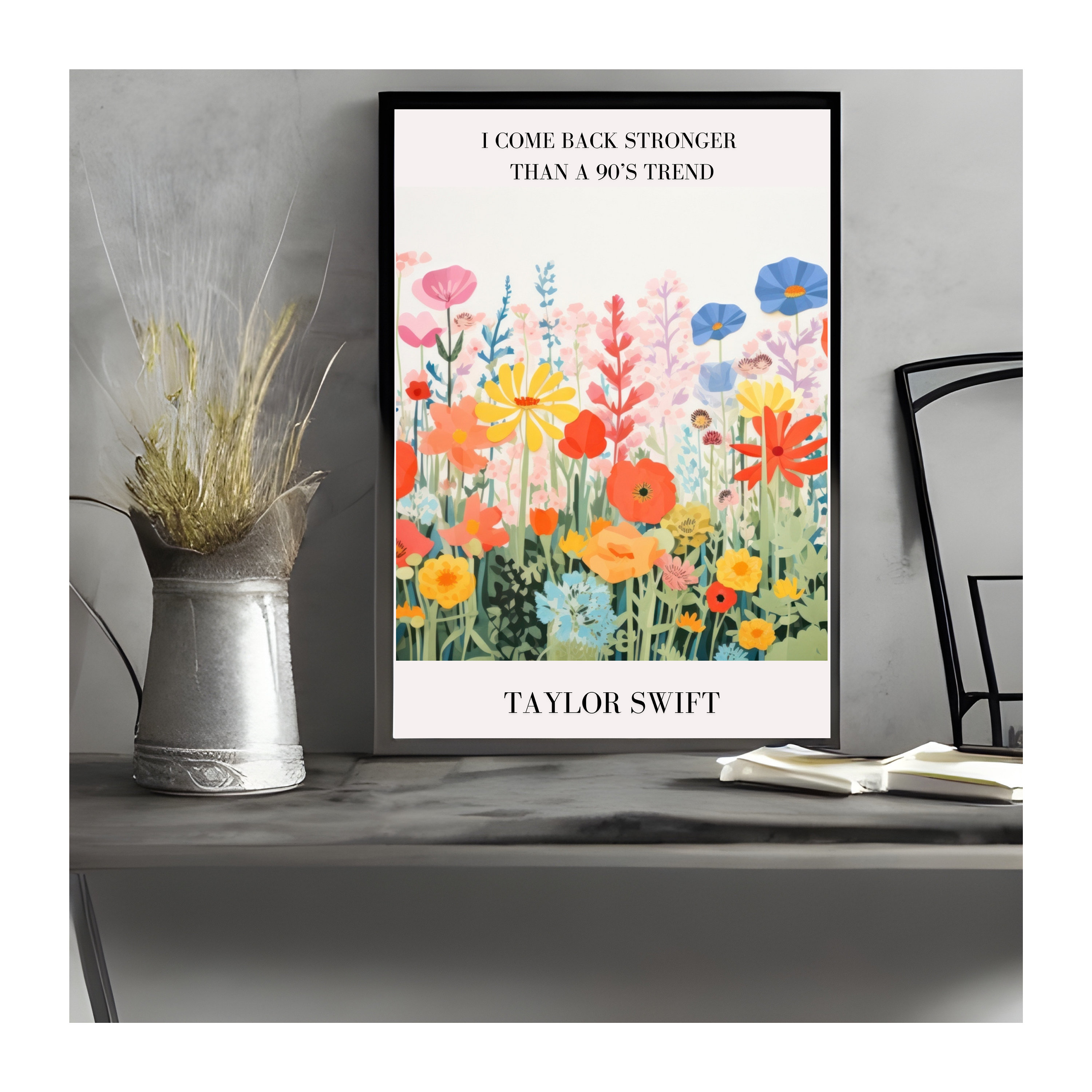 Taylor Swift Poster From Sprinkler Splashes to Fireplace - Etsy