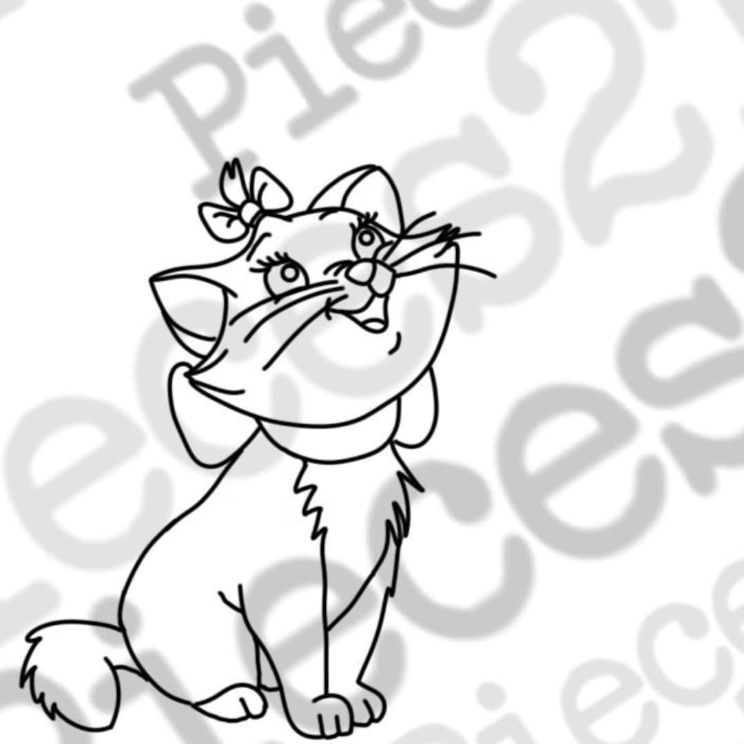 Marie, Aristocat, Kid, Kitten, Cat, Mom, SVG, Script Lettering, Cricut ...