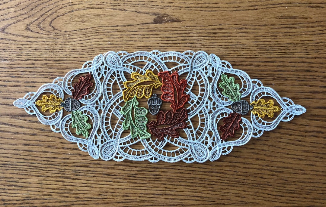 Fall Lace Doily - Beige Approx. 14 In. Long and 5 In. Wide - Etsy