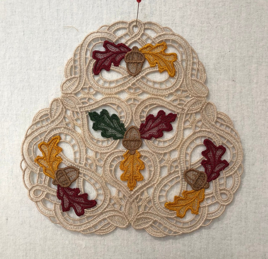 Lace Fall Doily - Approx. 7.5 In. Diameter - Etsy