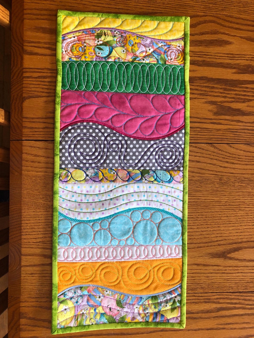 Embroidered Easter Table Runner 10x24 - Etsy