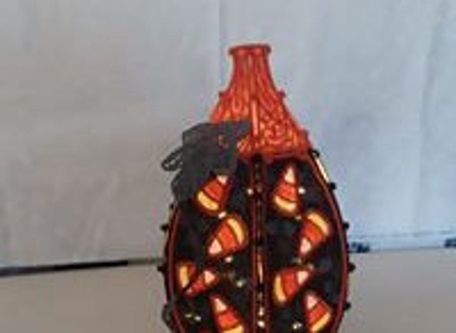Lighted Lace Candy Corn Pumpkin 9 In. - Etsy