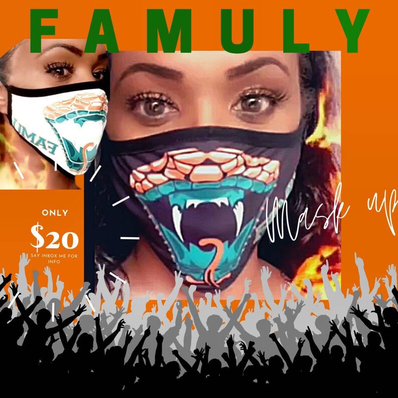 Black Rattler Bite Mask - Etsy