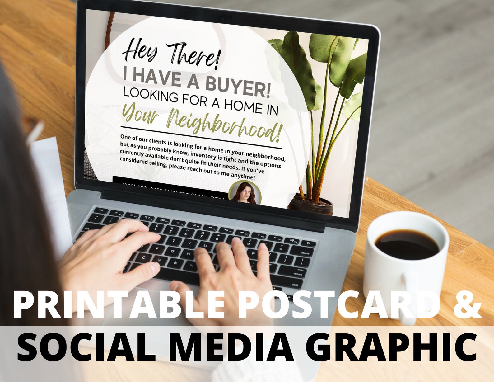 EDITABLE Buyer Postcard | Canva Template | Customizable Digital ...