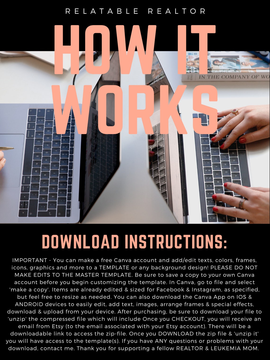 EDITABLE Agent Mailer Postcard Canva Template Customizable Digital ...