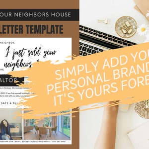 Letter Template | Just Sold for Neighbors | Just Sold Real Estate ...