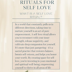 Ritual for Self Love - Etsy