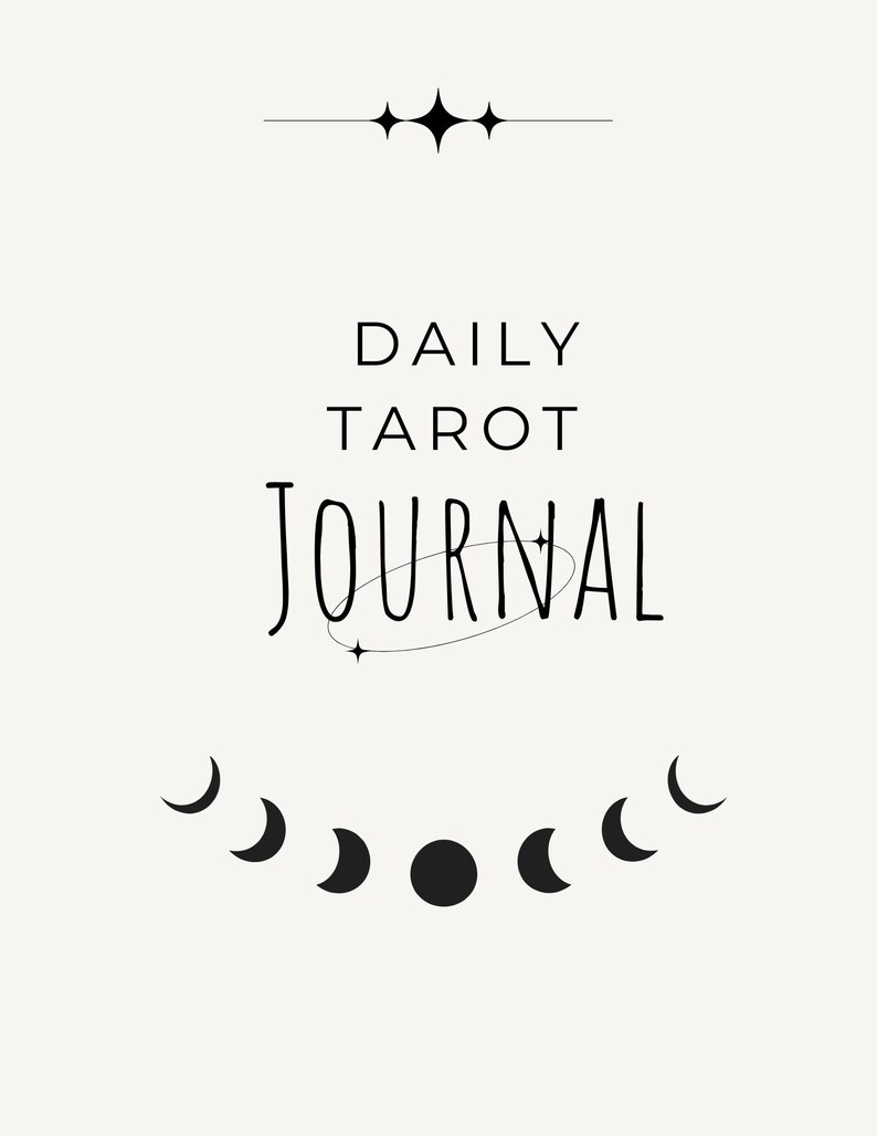 Daily Tarot Journal - Etsy