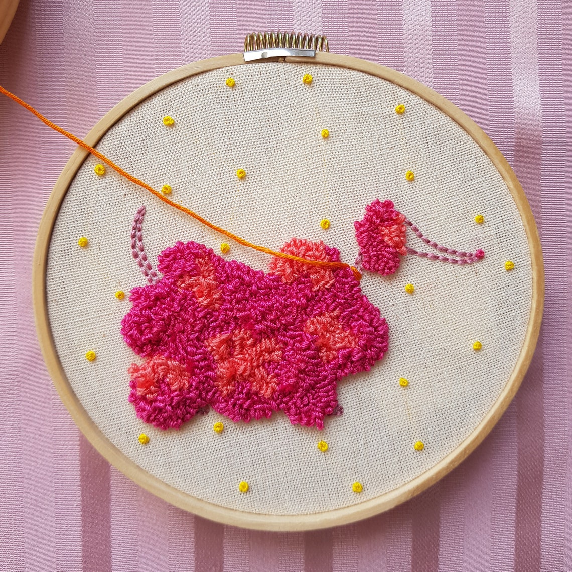 Hand Embroidery Pattern PDF A Girl and Her Dog DIY | Etsy