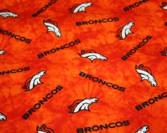 Denver Broncos Fabric | Etsy