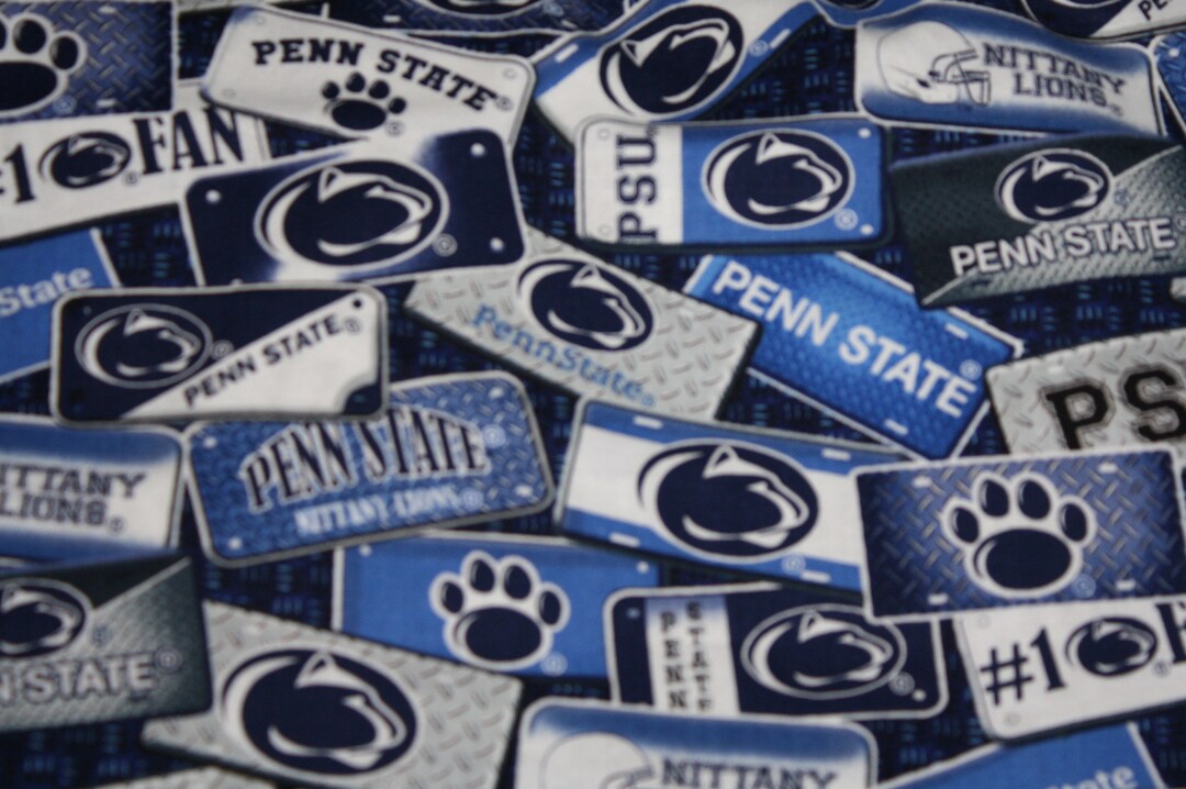 Penn State Cotton Fabric Material 1/4 Yard 9" X 43" We Are Penn State ...