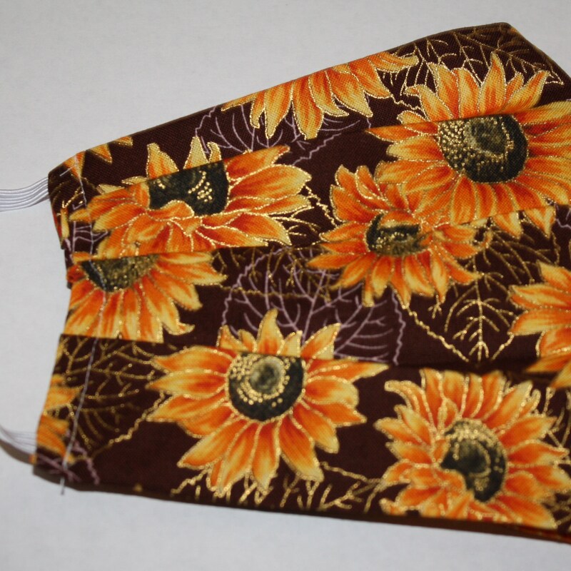 Sunflower Face Mask - Etsy