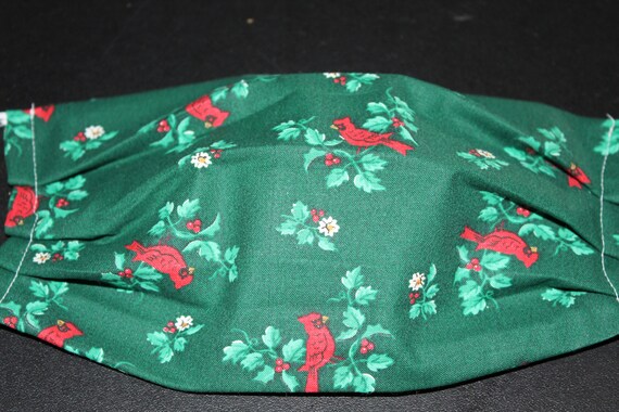 Máscara de cara cardinal algodón material tela adulto tamaño | Etsy