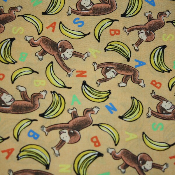 Curious George Fabric - Etsy