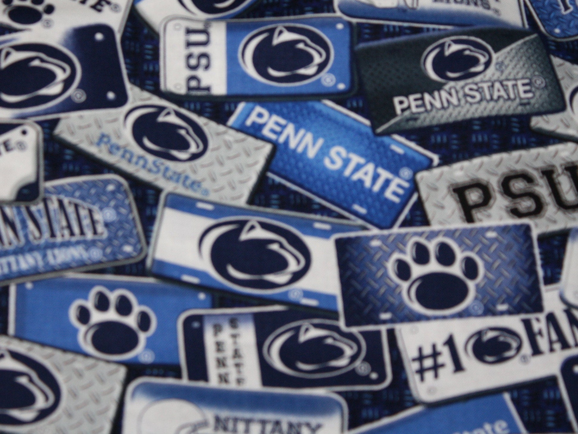 Penn State Cotton Fabric Material 1/4 Yard 9" X 43" We Are Penn State ...