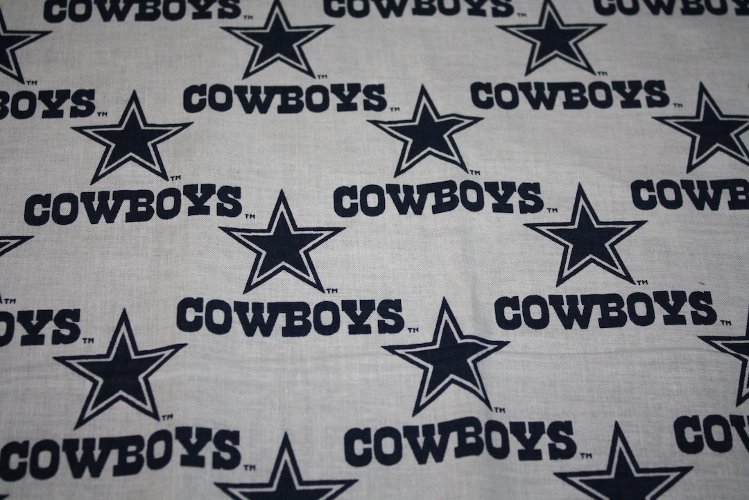 Dallas Cowboys Fabric Cotton Helmet Pennant Material 1/4 Yard 9" X 58 ...