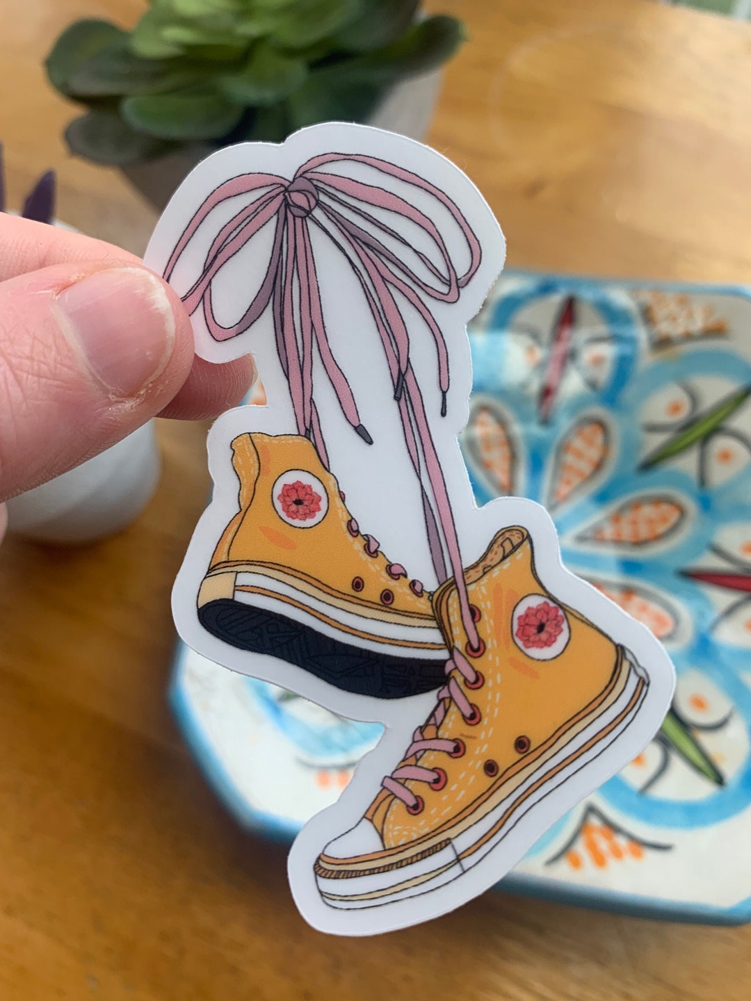 Yellow Sneakers Sticker All Star Sneakers Sticker Sneakers Sticker ...
