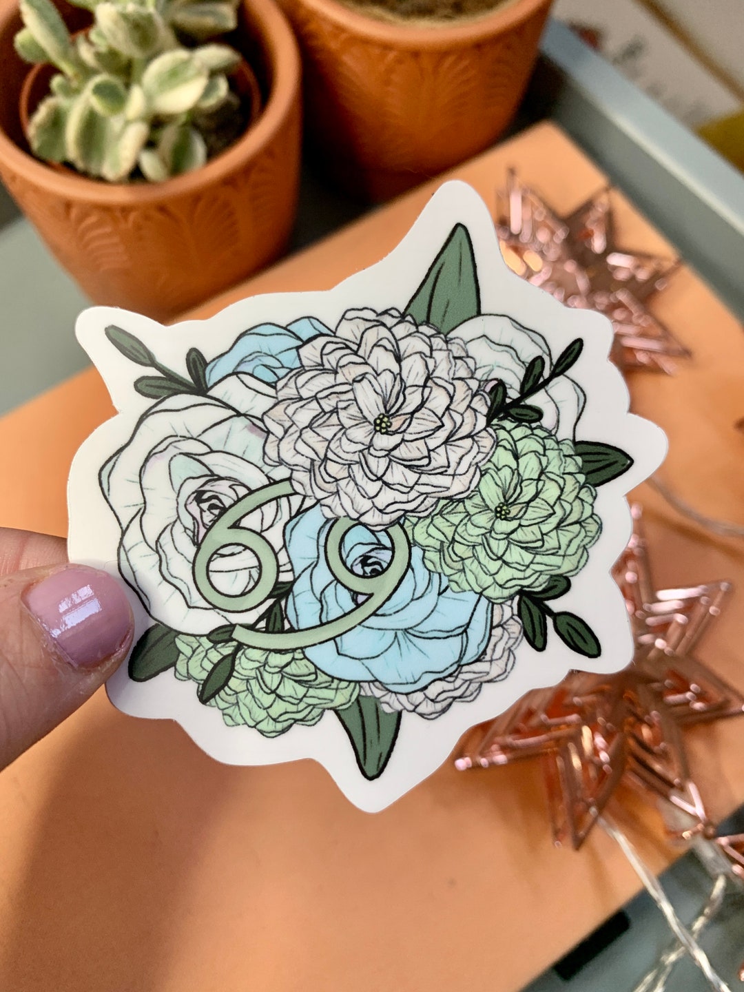 Cancer Sticker | Zodiac Sticker | Astrology Sign Sticker | Cancer ...