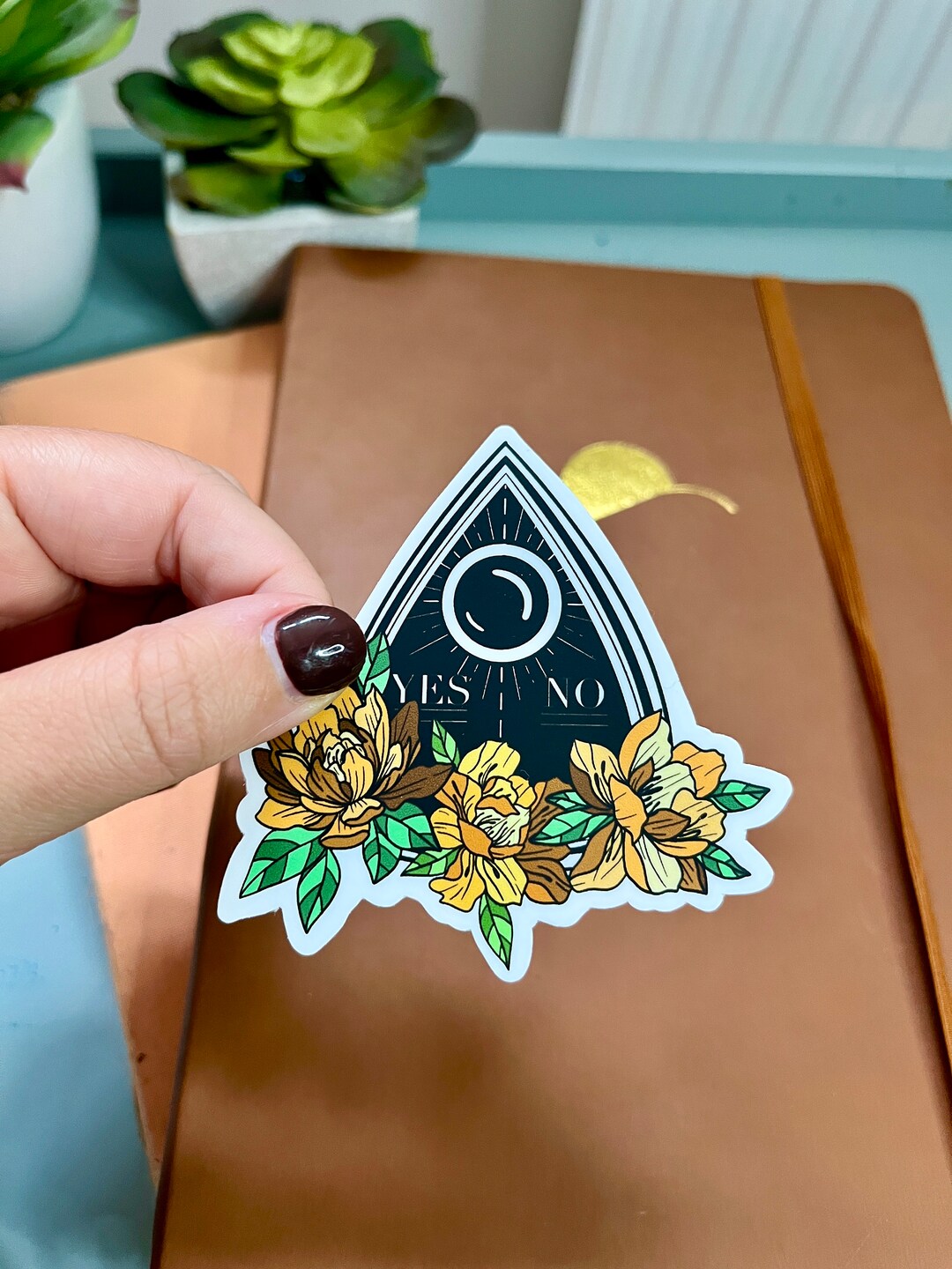 Ouija Planchette Sticker | Ouija Board Sticker | Halloween Sticker ...