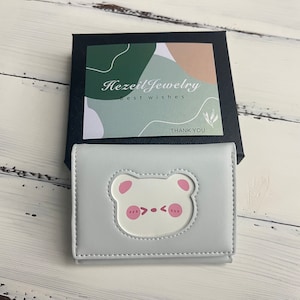 Personalized Wallet Kawaii Pretty Cat Cartoon Animal Short Wallet/ Cute ...