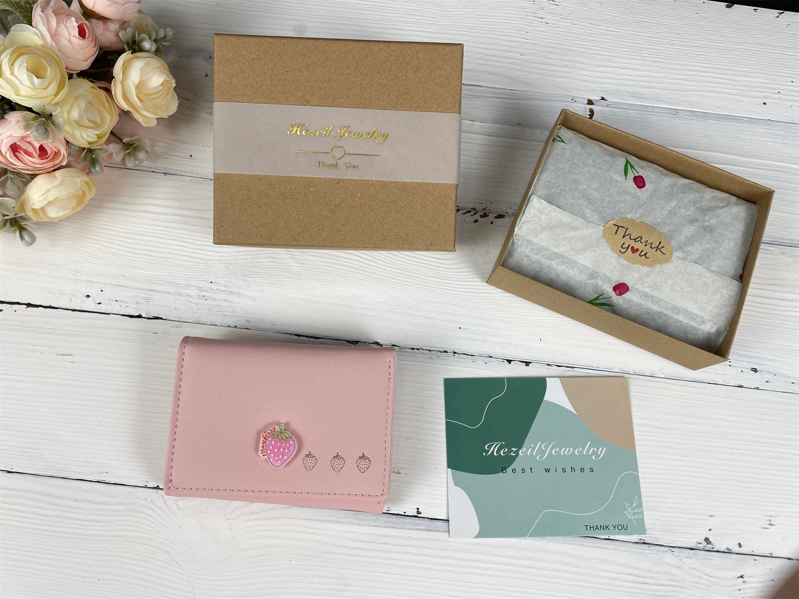 Kawaii Strawberry Wallet/personalized Wallet/japanese Wallet - Etsy