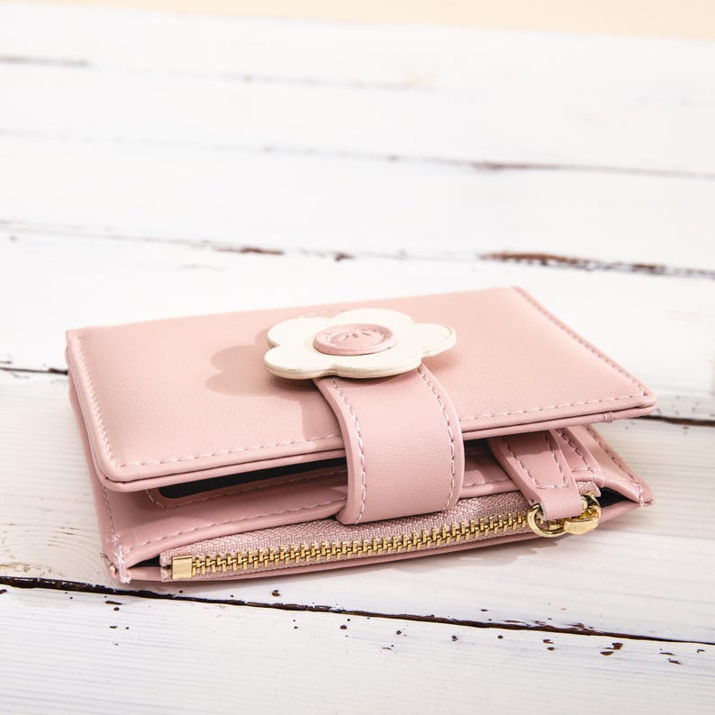 5 Color Flower Wallet/ Personalized Cute Kawaii Pink Flower Wallet ...
