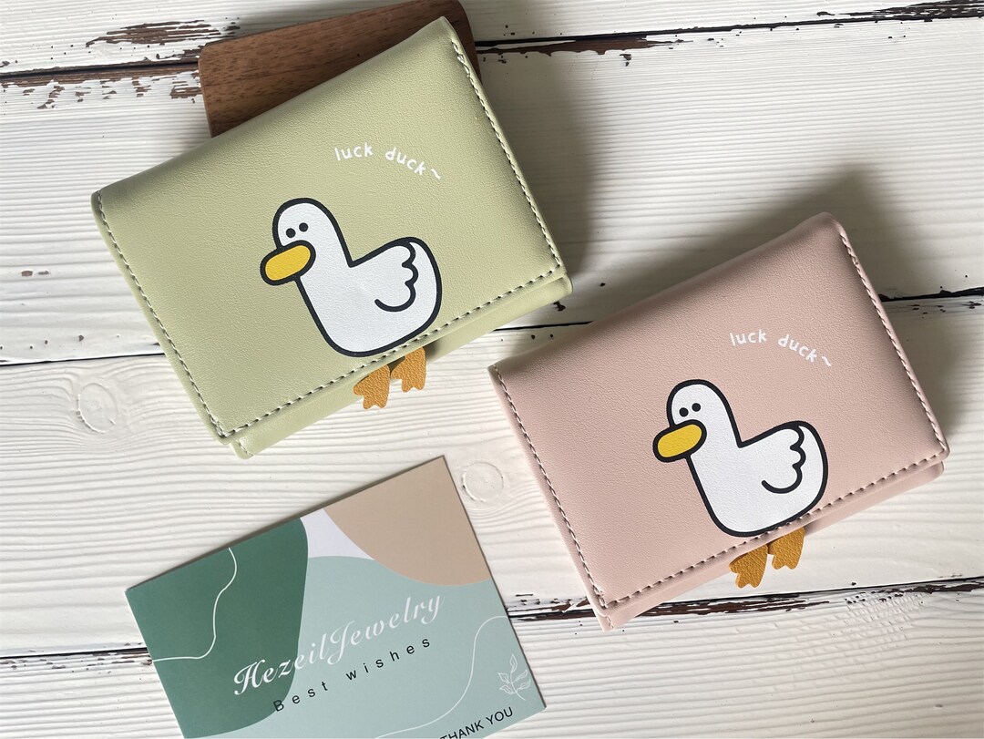 5 Color Duck Wallet/cute Kawaii Luck Duck Small Wallet/coin Purse/card ...