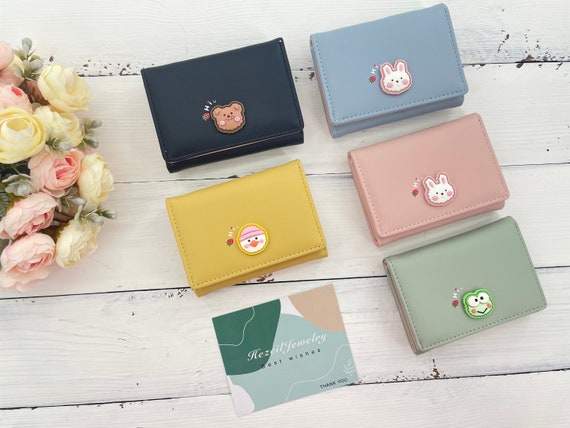 Personalized Wallet Cute Kawaii Pink Rabbit Wallet/animal - Etsy