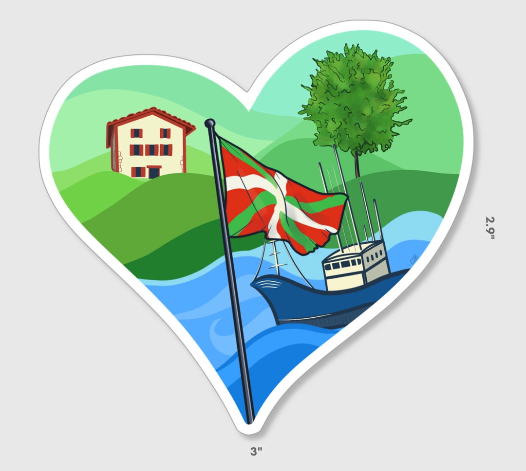 Basque Love, Basque Country Vinyl Sticker - Etsy