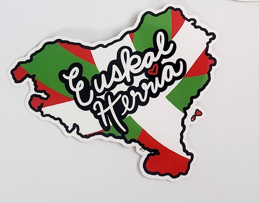 Euskal Herria Basque Flag Basque Country Vinyl Sticker - Etsy
