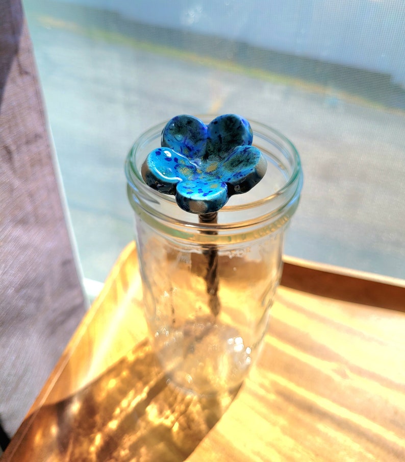 Ceramic Pollinator Watering Stake Garden Decor Bee Watering Station Bee ...