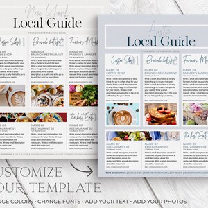 Real Estate Local Guide Flyer Template. Luxury Local Scene. Around the ...