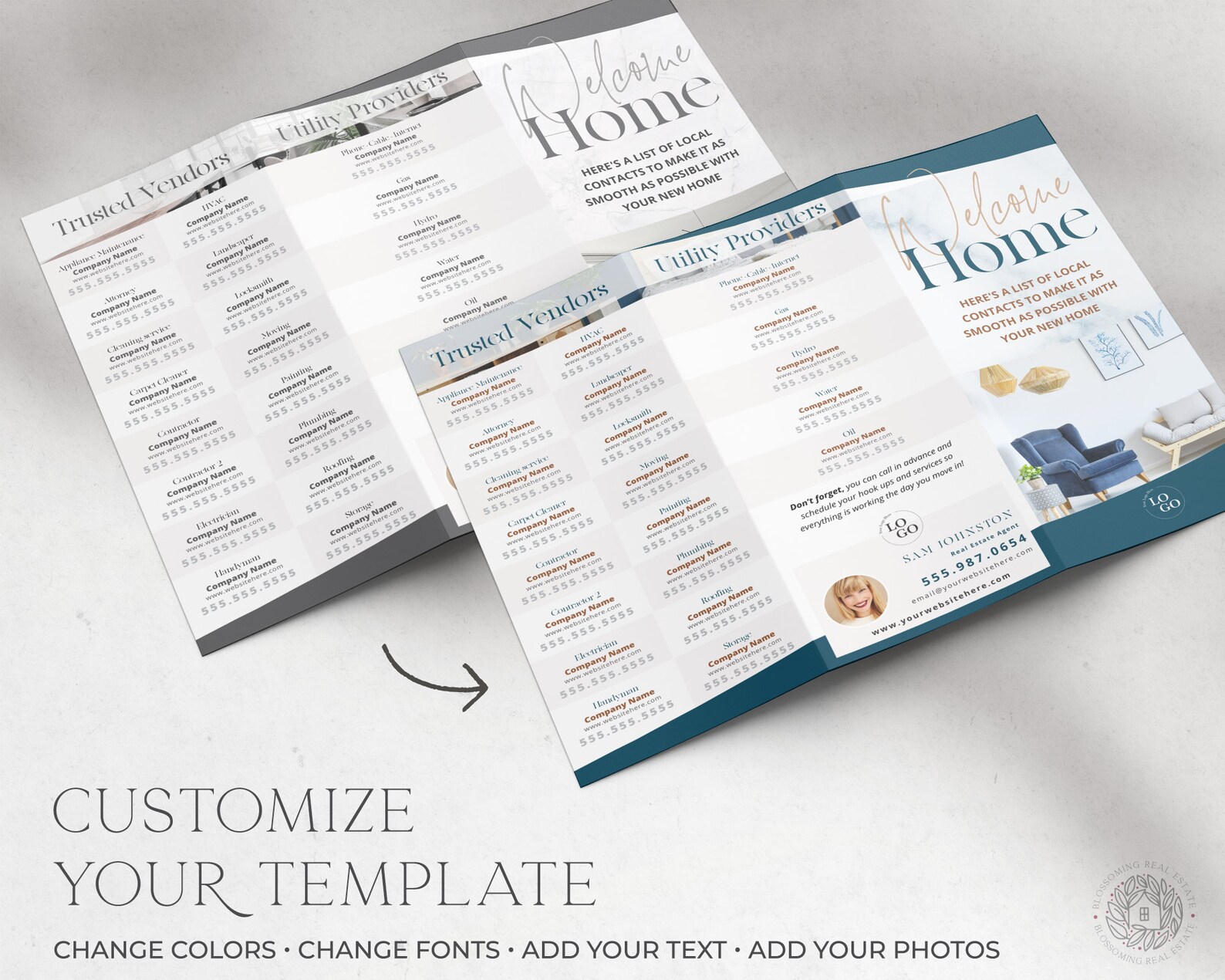 Real Estate Welcome Home Brochure That Includes Local Guide - Etsy