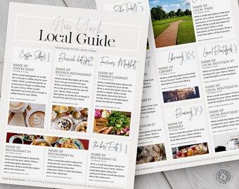 Real Estate Local Guide Flyer Template, Welcome Guide, City Guide Flyer ...