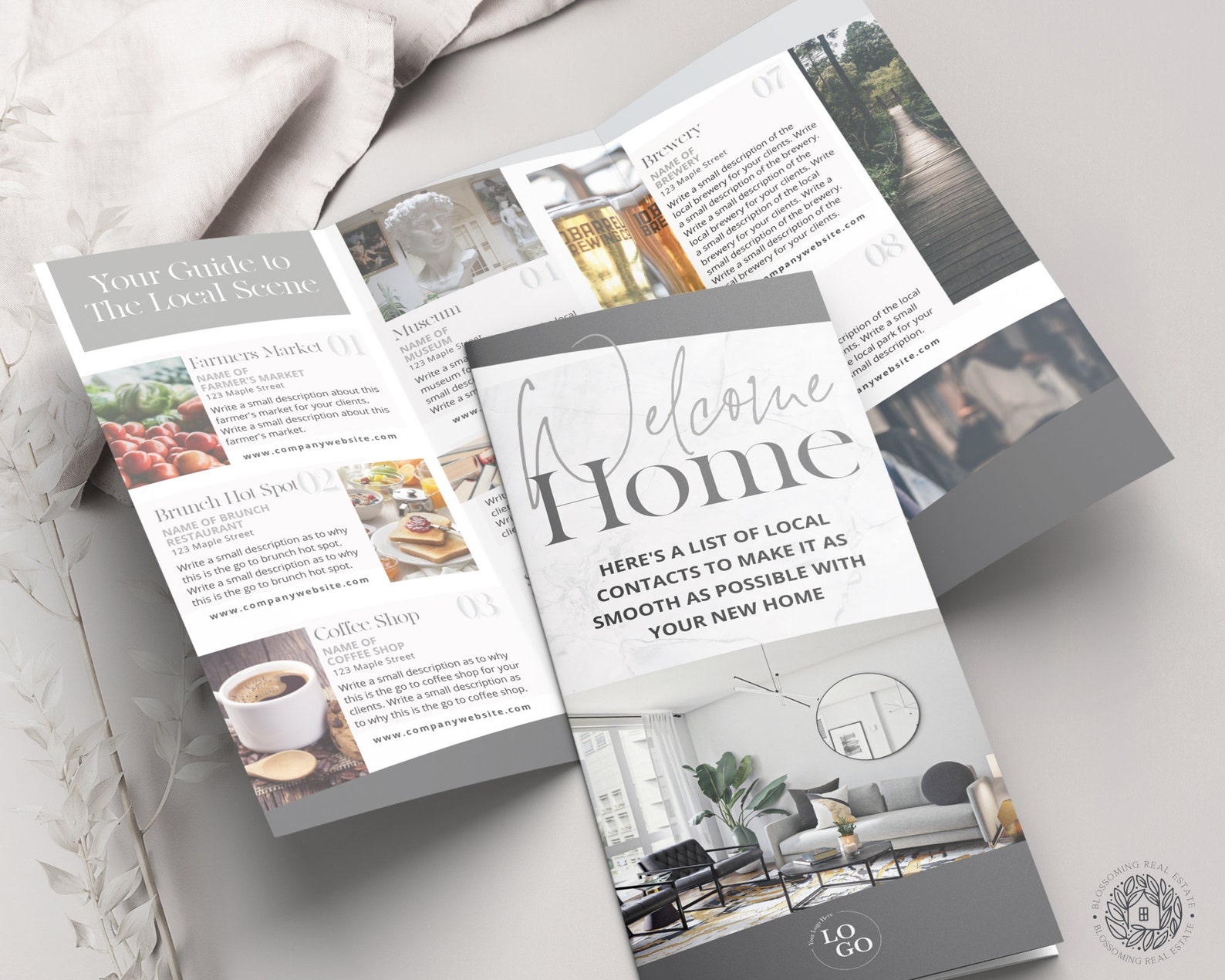Real Estate Welcome Home Brochure That Includes Local Guide - Etsy