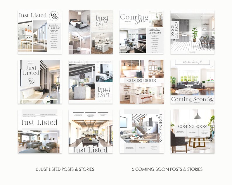 108 MUST HAVE Real Estate Social Media Post & Story Bundle. - Etsy Canada