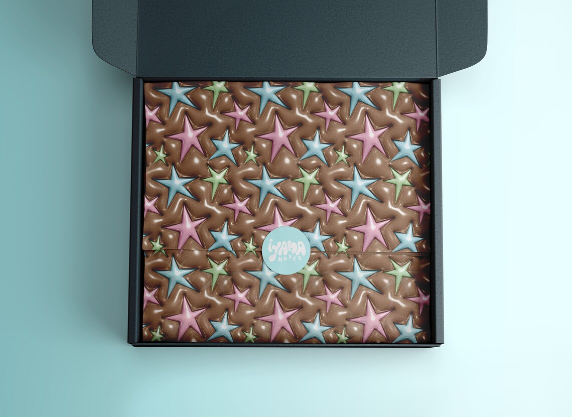 Puffy Star Seamless Pattern for DIY Project Star Pattern for Pod ...