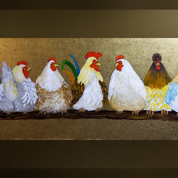 Chicken Painting - Etsy