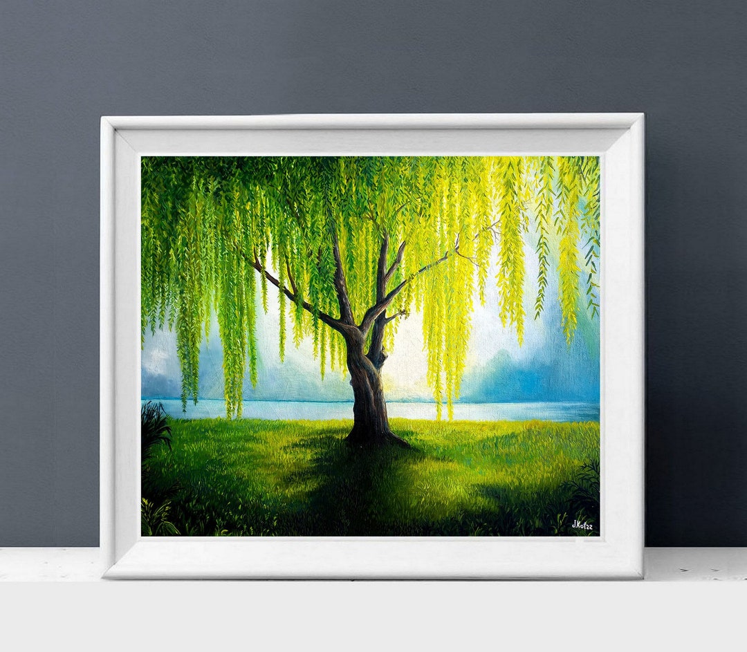 Willow Tree Painting Tree of Life Hand-painted Wall Art - Etsy Canada