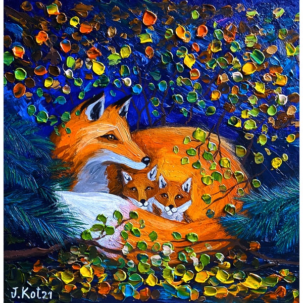 Fox Painting - Etsy