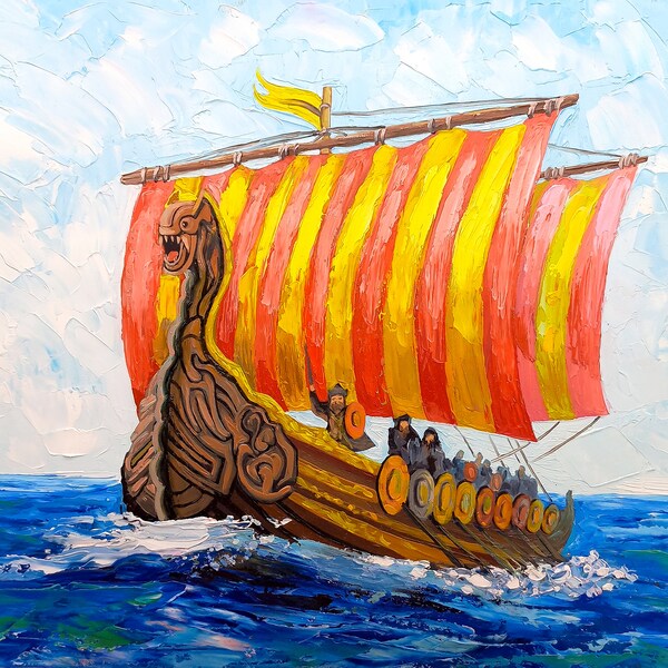 Viking Painting - Etsy