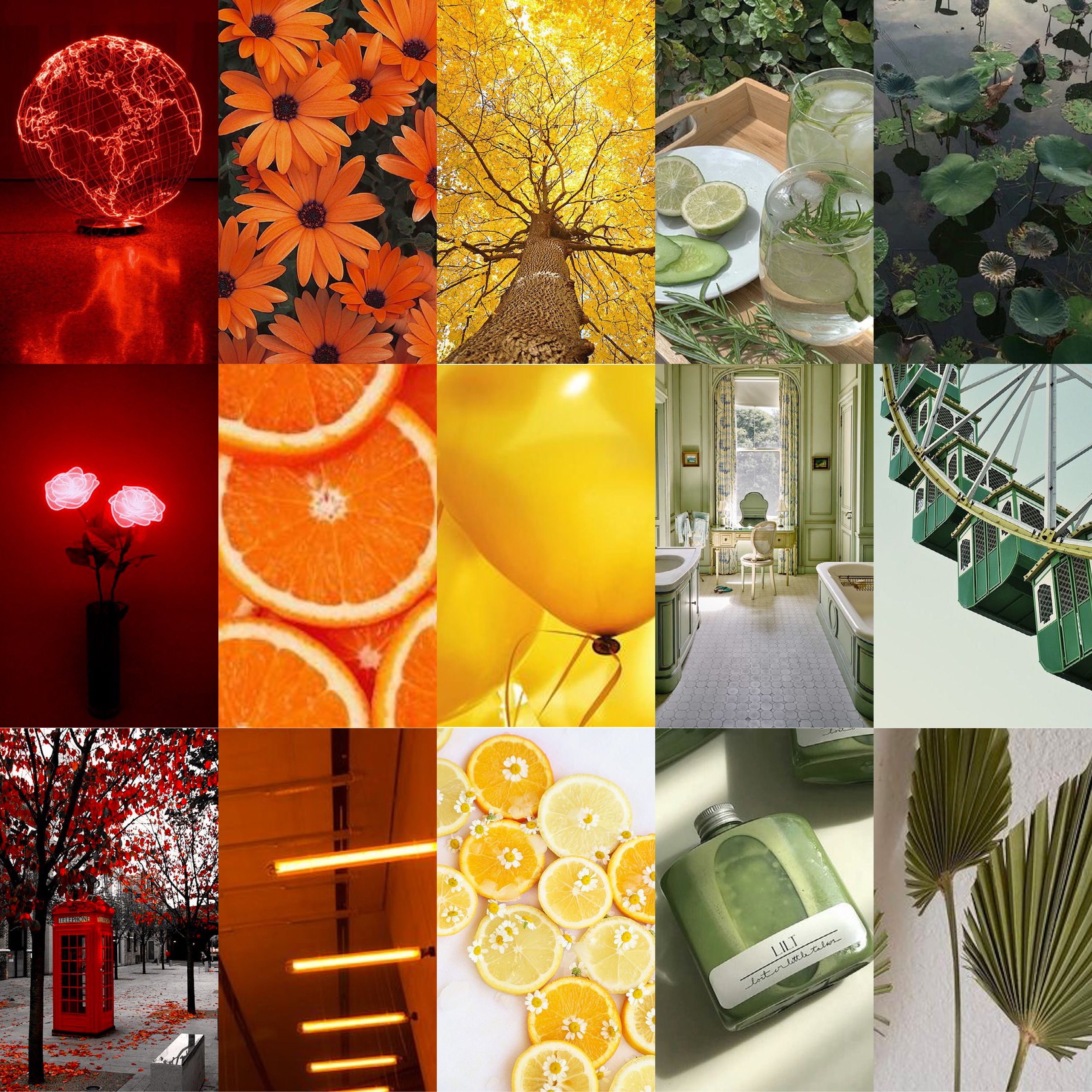 Rainbow Photo Collage Kit DIGITAL - Etsy