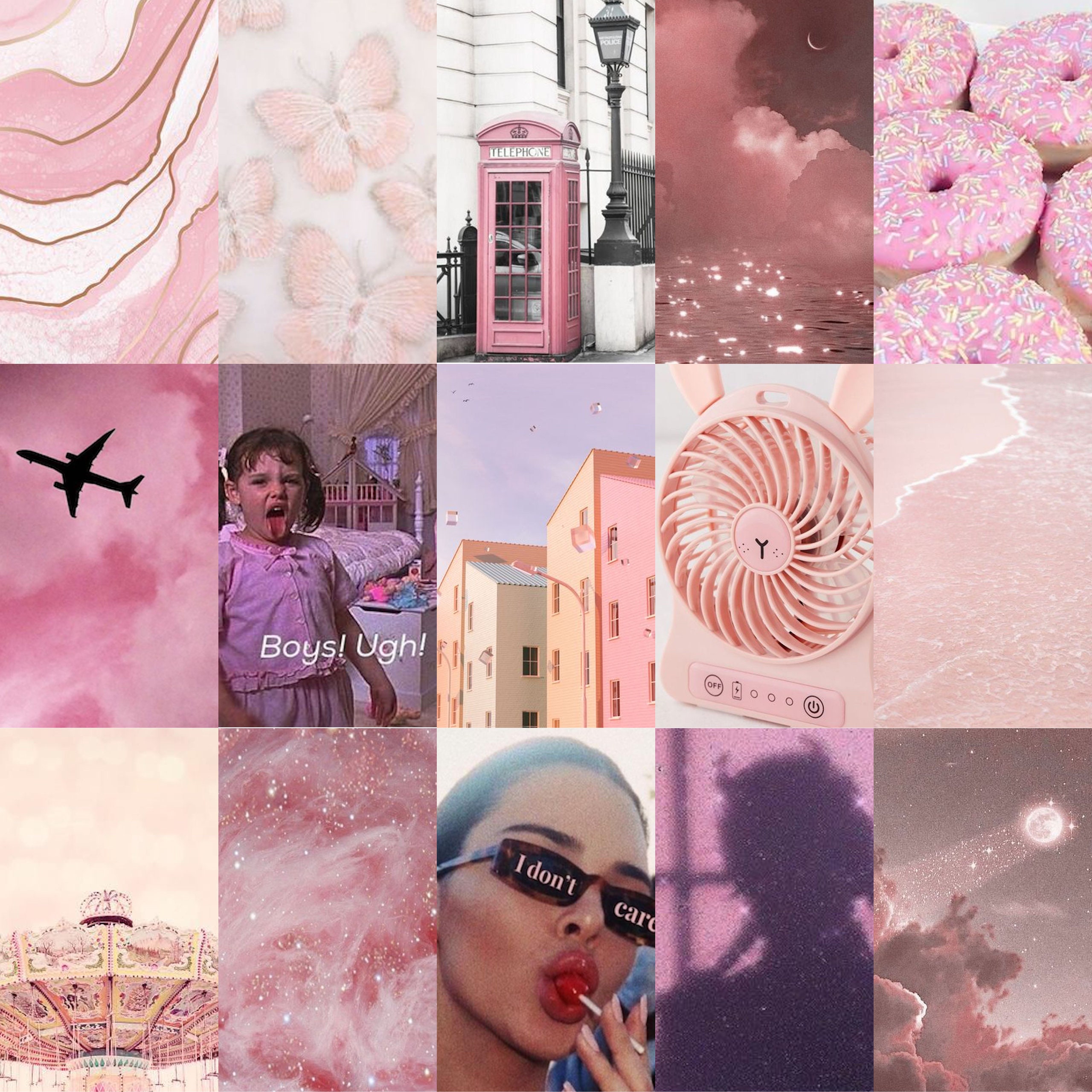 Pretty Pink Photo Collage Kit DIGITAL - Etsy