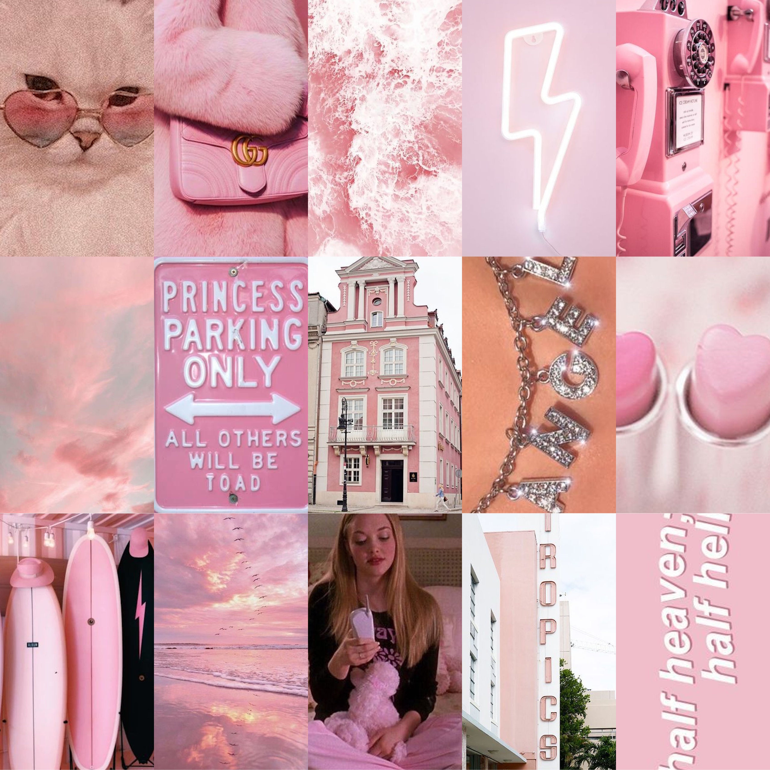 Pretty Pink Photo Collage Kit DIGITAL - Etsy