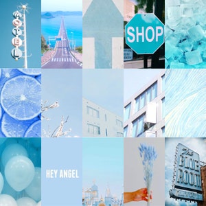 Light Blue Photo Collage Kit - Etsy