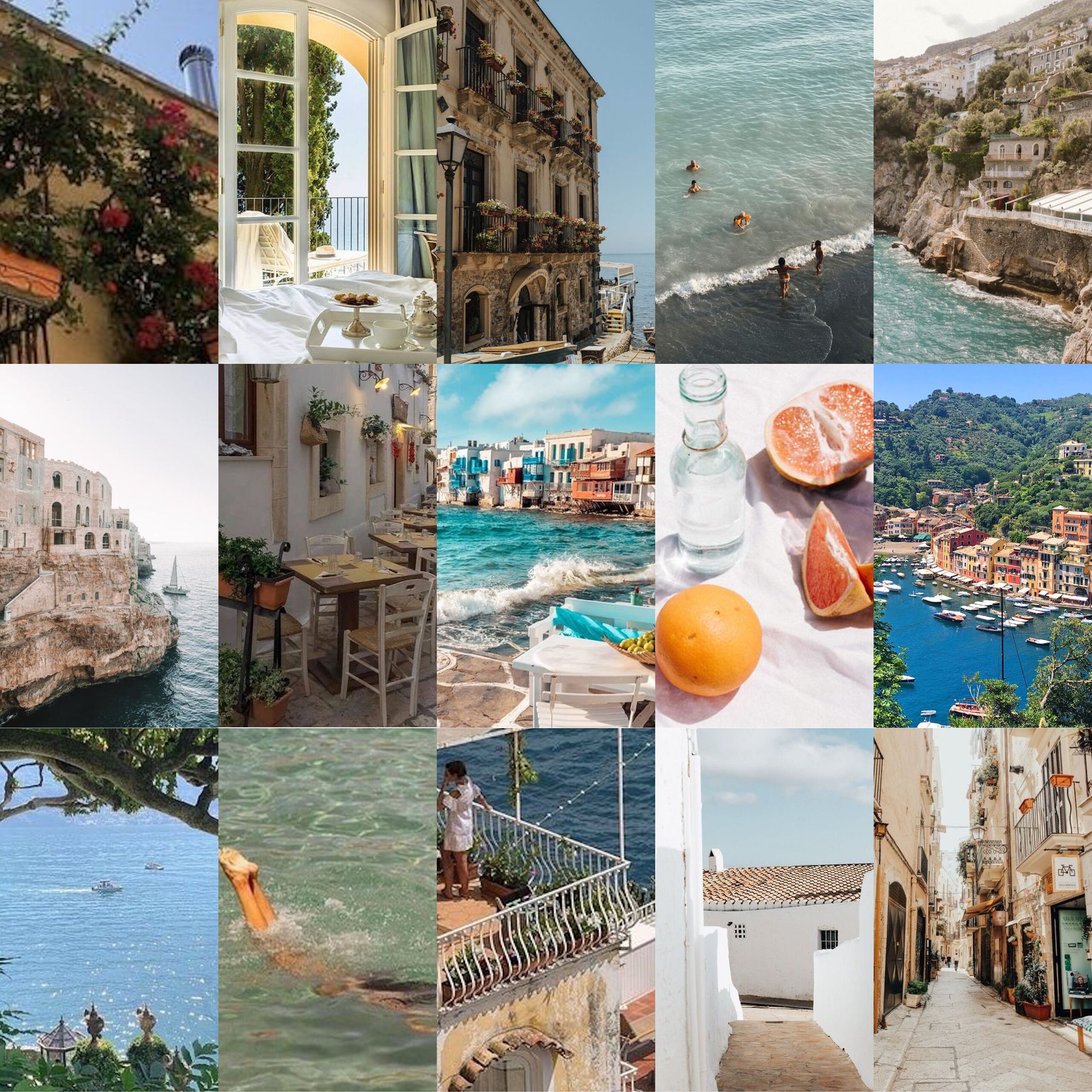 Mediterranean Aesthetic Photo Collage Kit DIGITAL (Instant Download) - Etsy