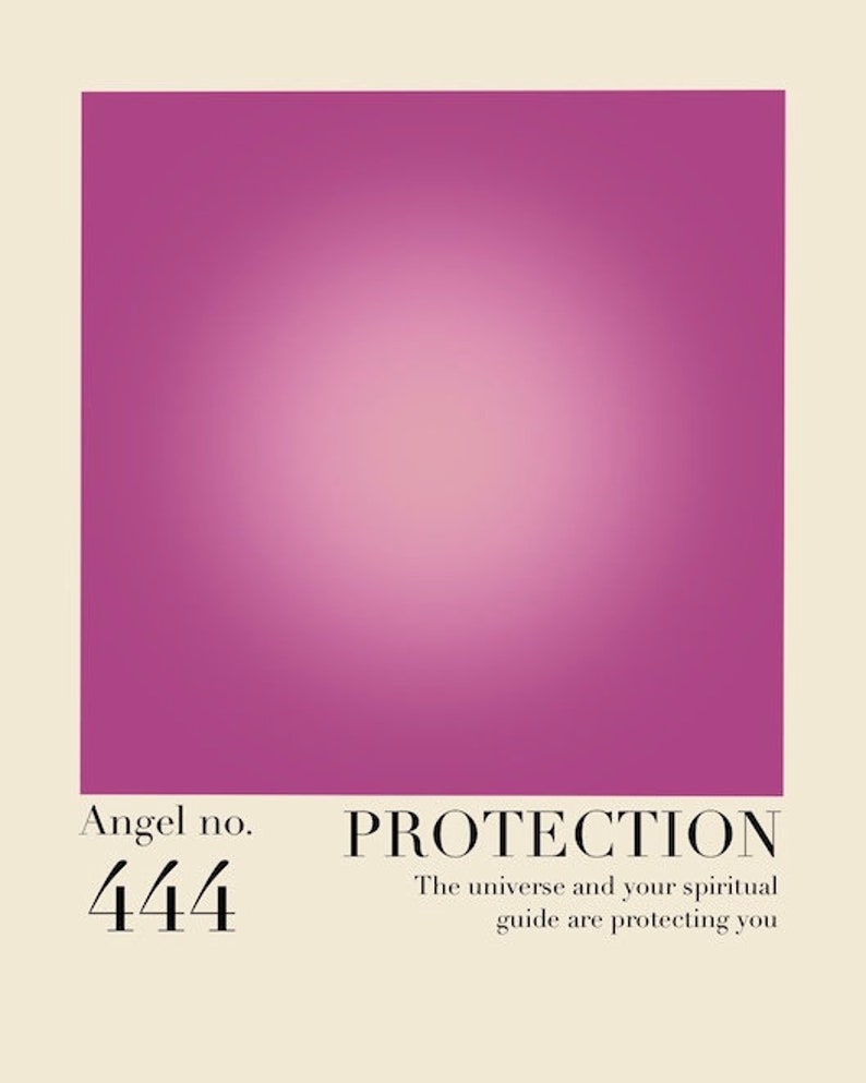 444 PROTECTION Angel Numbers Digital Download - Etsy