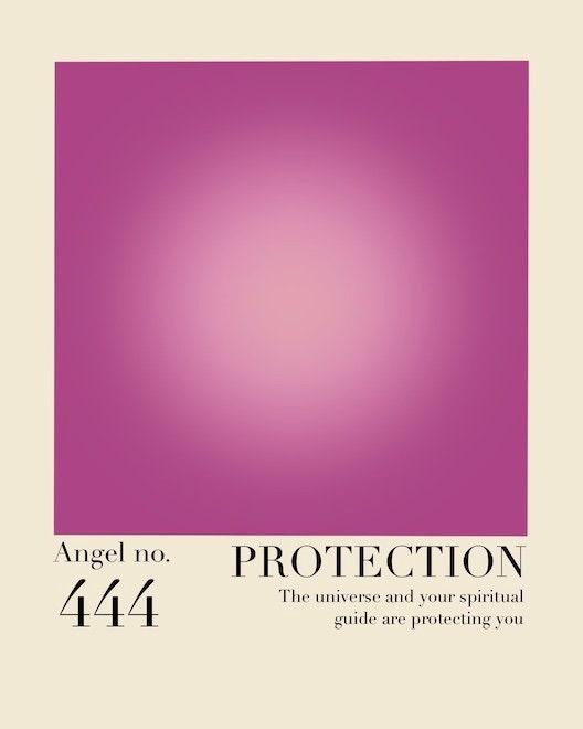 444 PROTECTION Angel Numbers Digital Download - Etsy