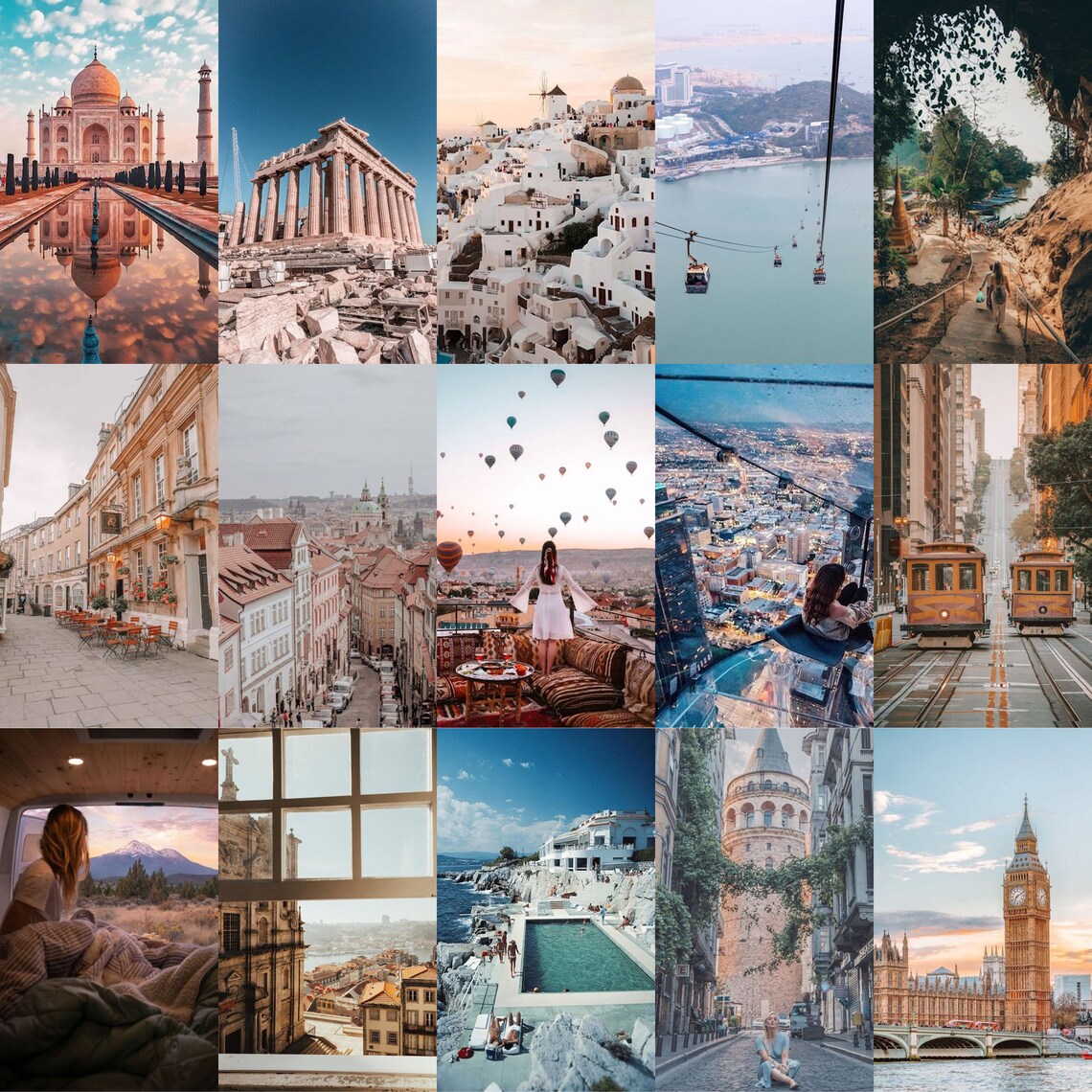 Kit de collage photo esthétique de voyage - Etsy France